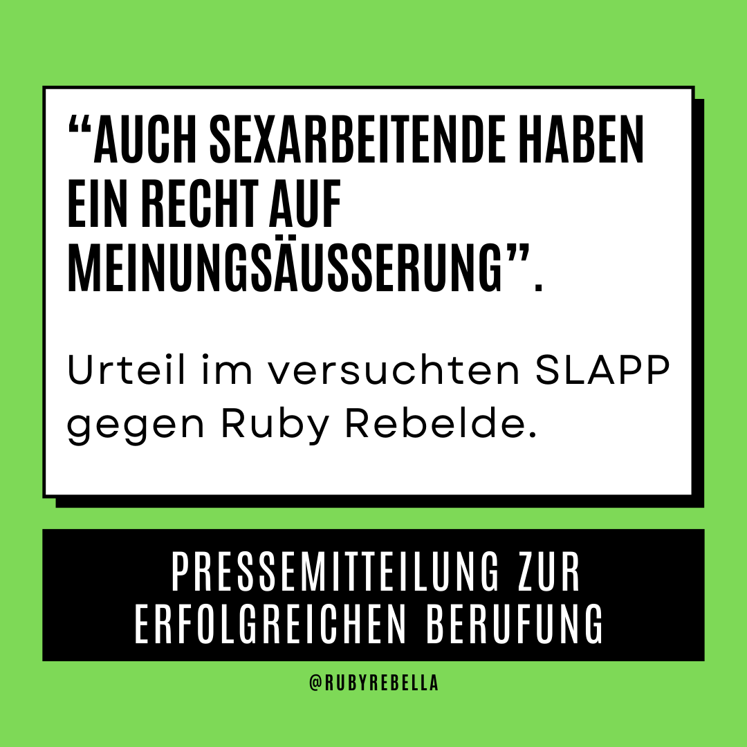 Berufung erfolgreich – rubyrebelde.com
